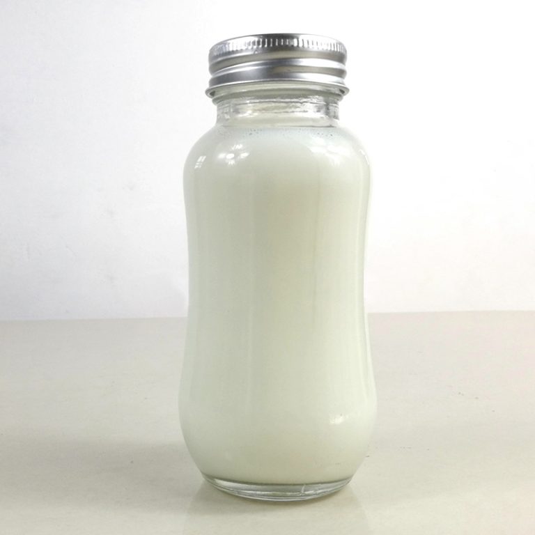 Glass Milk Container | 200ml Clear Glass Milk Bottles