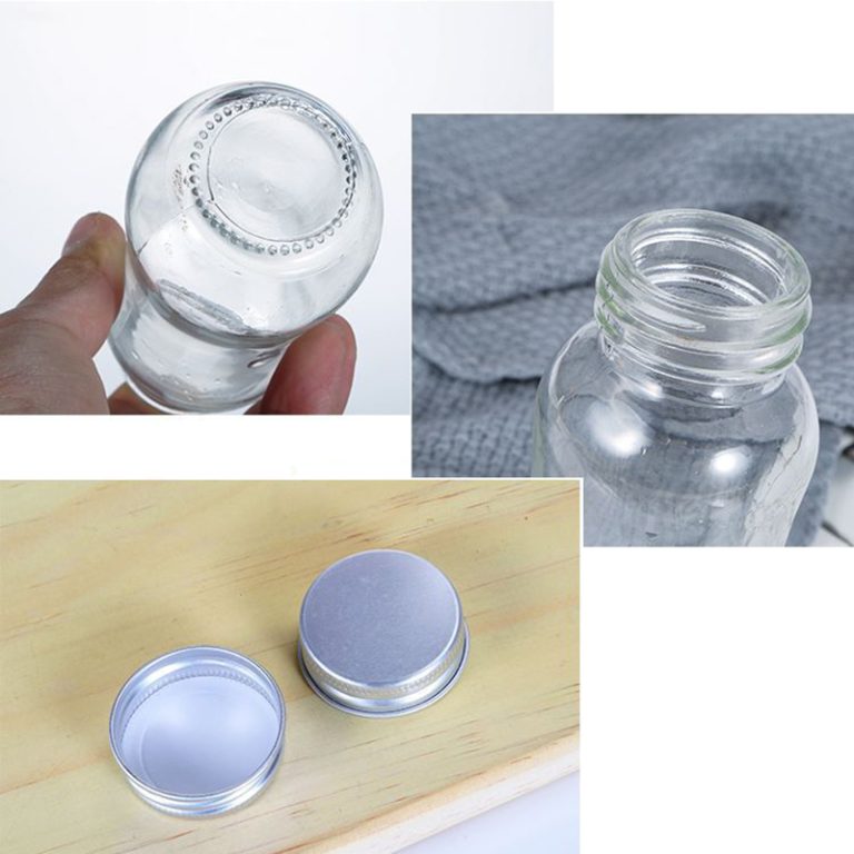 Glass Milk Container | 200ml Clear Glass Milk Bottles