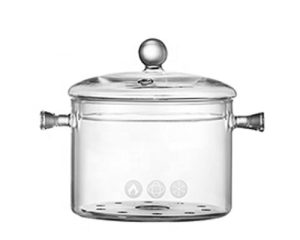 Clear Glass Cooking Pot | 1.5L Best Glass Cookware